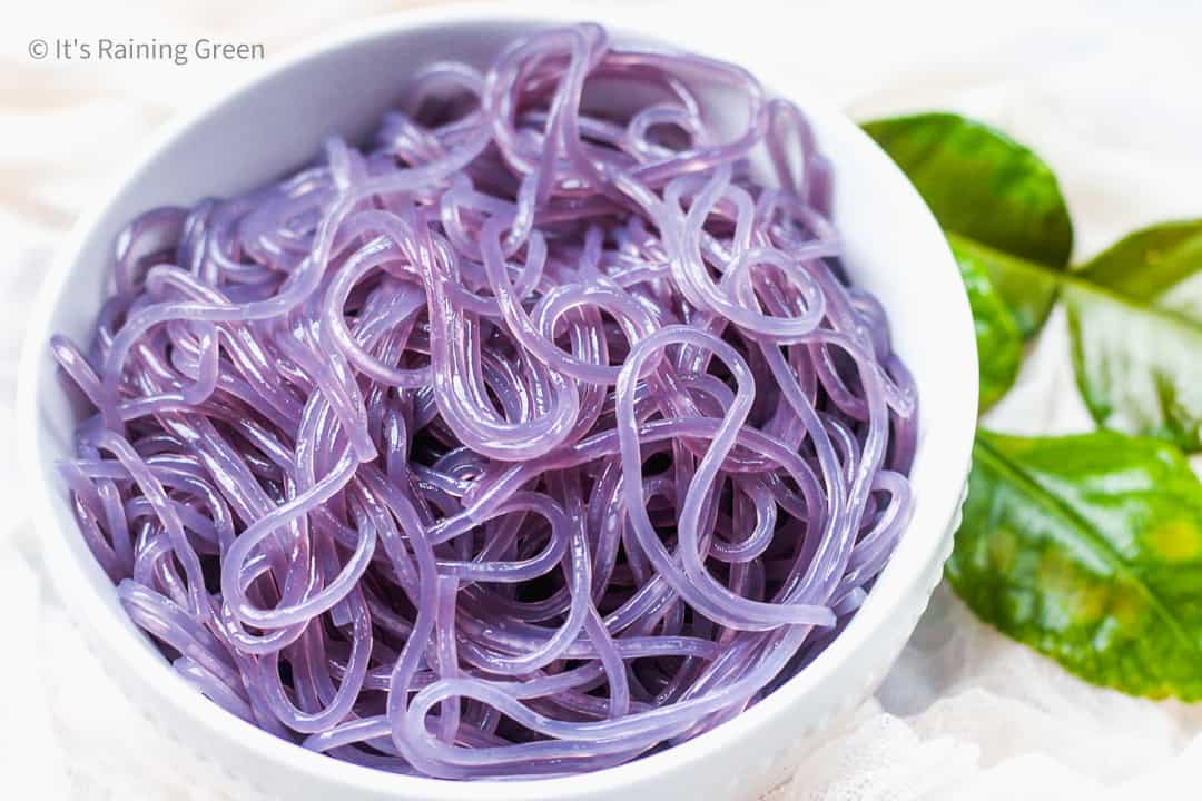 A Different Take On Savory Sweet Potato Vermicelli - It's Raining Green